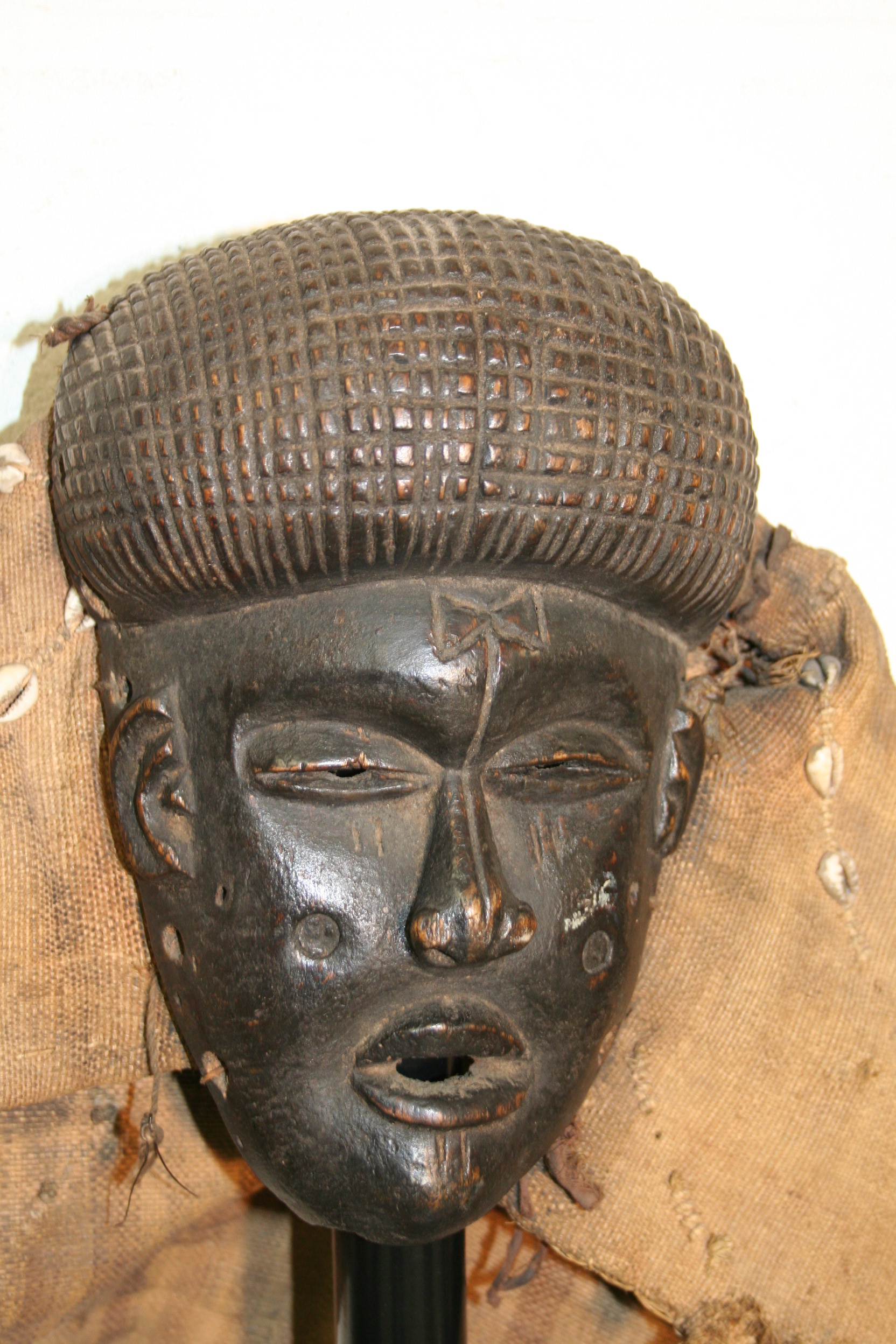 tchokwe , d`afrique : R.d.du Congo, statuette tchokwe , masque ancien ...